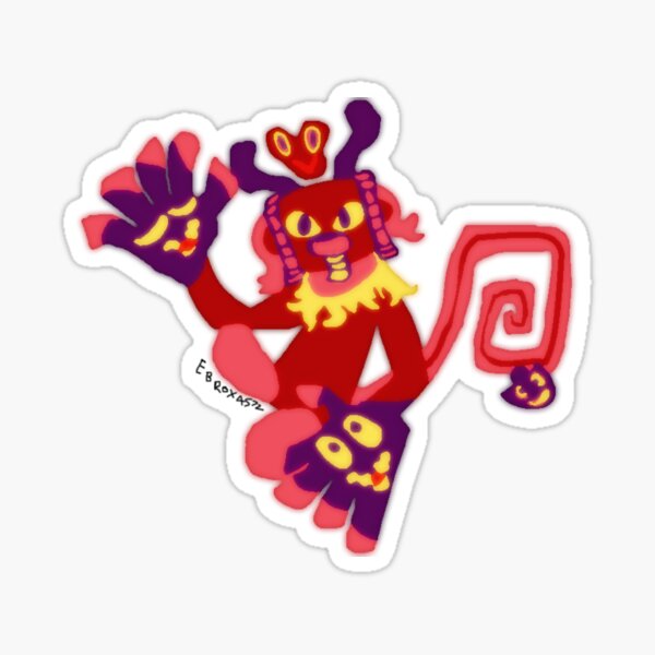 "The aztec rave monkey (yume nikki)" Sticker for Sale by ebroxas72 ...