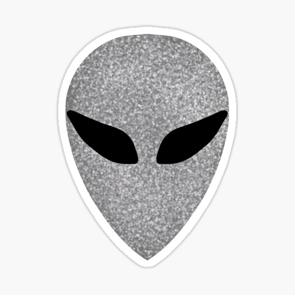 "Awesome Alien Head " Sticker by mcb-jp | Redbubble