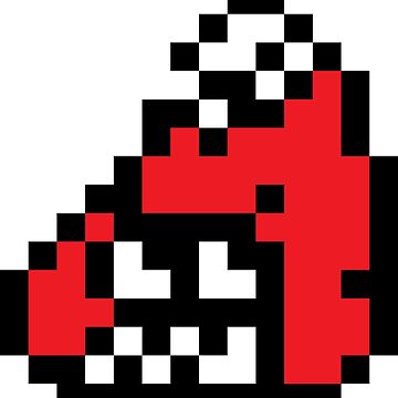 "Firefin White 8-Bit FishFry" Sticker for Sale by arizone | Redbubble