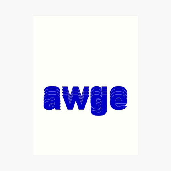 "AWGE Repeat Logo" Art Print by jacksearle | Redbubble