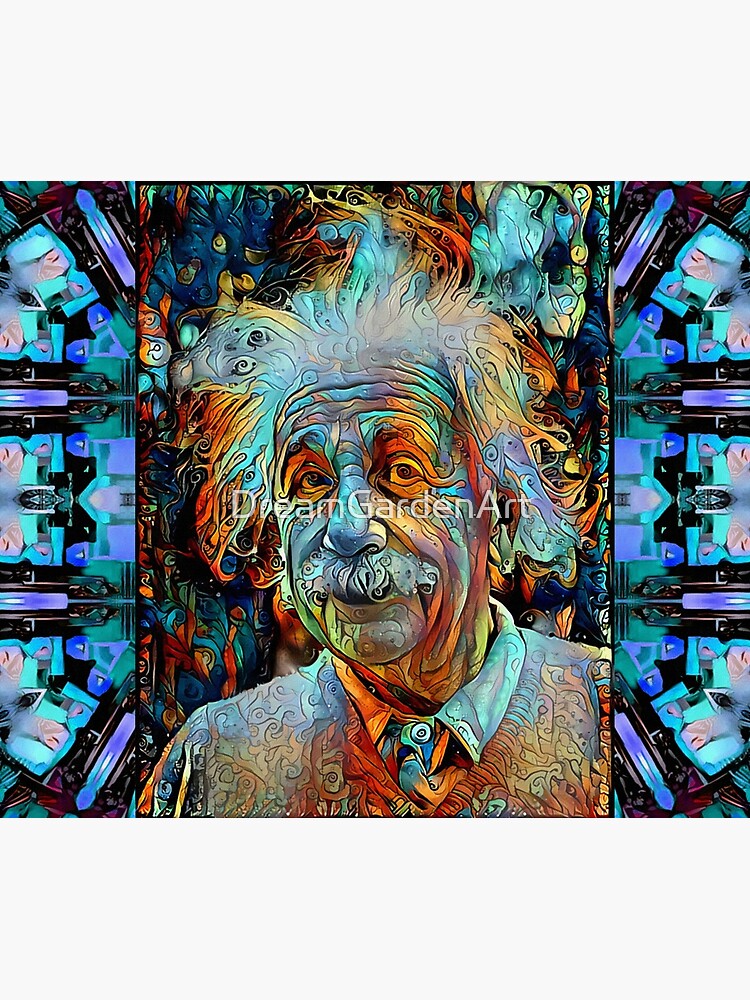 "Albert Einstein Dark Matter Incident " Poster by DreamGardenArt ...