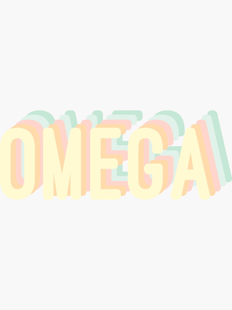 "Omega Rainbow 3D" Sticker for Sale by taylorhn | Redbubble