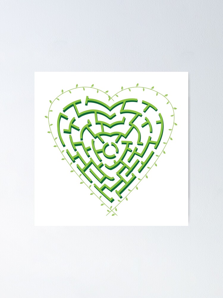 "Love Maze" Poster for Sale by QueenieLamb | Redbubble