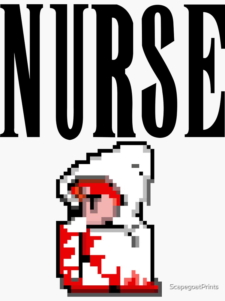 "8-Bit Priest - Nurse" Sticker for Sale by ScapegoatPrints | Redbubble
