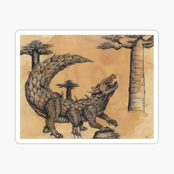 "Basilisk " Sticker for Sale by Draconx | Redbubble