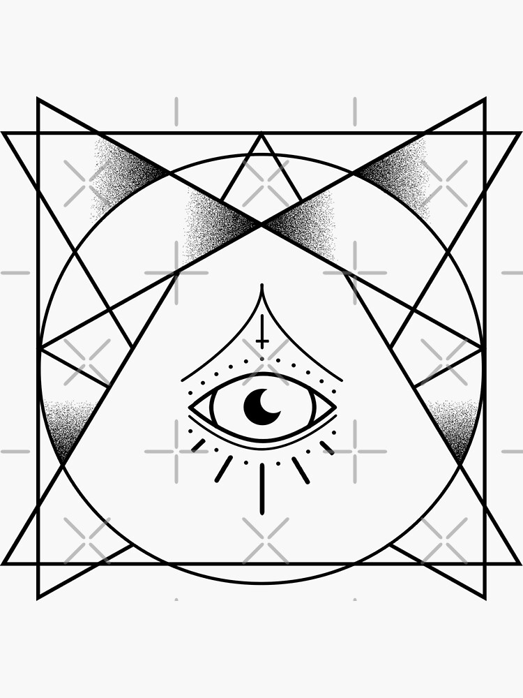 "Crossed Eye" Sticker for Sale by MJPalmer | Redbubble