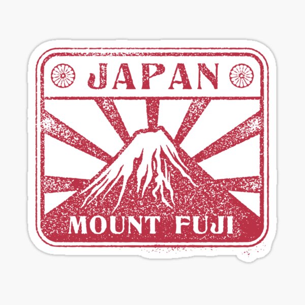 "Mount Fuji - Japan" Sticker for Sale by madtoyman | Redbubble