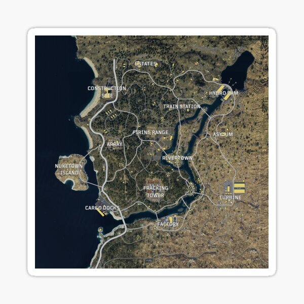 "Blackout Map" Sticker for Sale by appelschaal1 | Redbubble