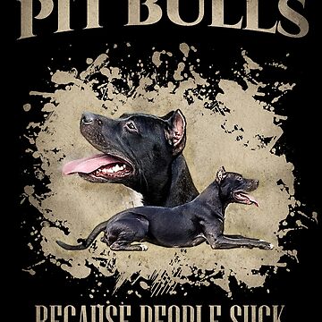 "American Pit Bull Terrier - APBT " Sticker for Sale by k9printart ...