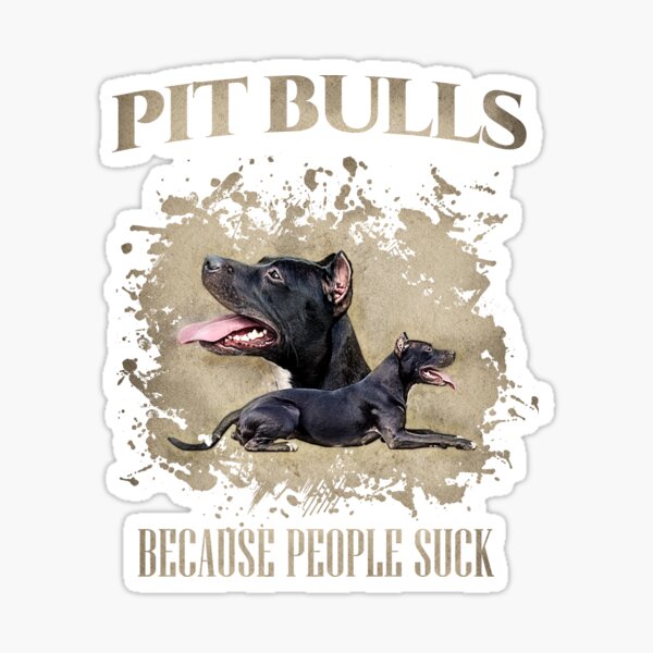 "American Pit Bull Terrier - APBT " Sticker for Sale by k9printart ...