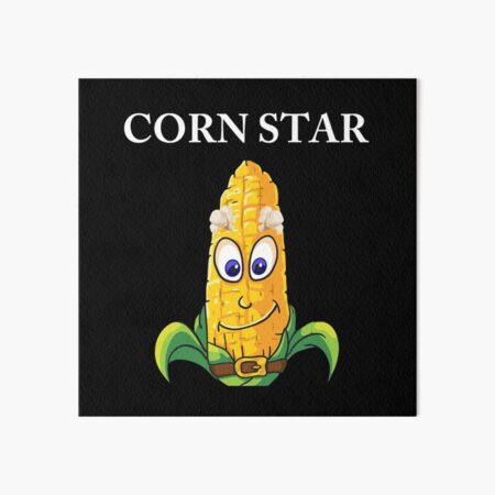 "Corn Corn Star Cornstar Corncob Corn Face T-Shirt Gift" Art Board ...