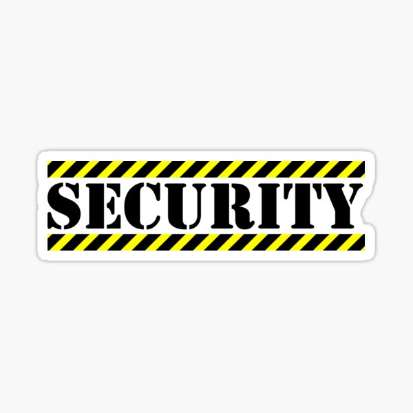 "Security Shirts Event Safety Officer Bouncer Guard " Sticker by ...