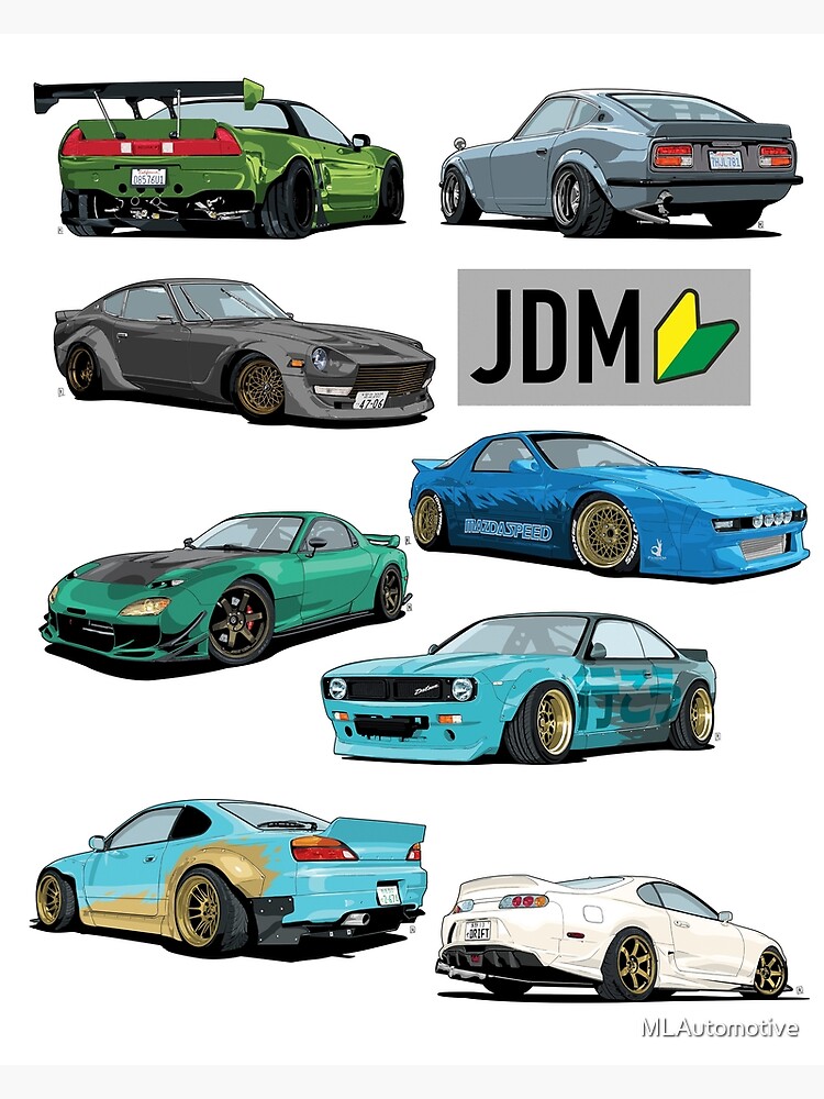 "JDM Collection" Poster by MLAutomotive | Redbubble