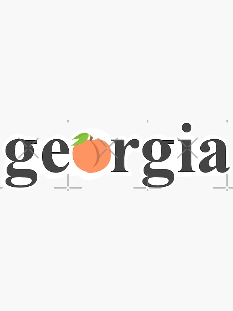 "Georgia" Sticker for Sale by marinarcher | Redbubble