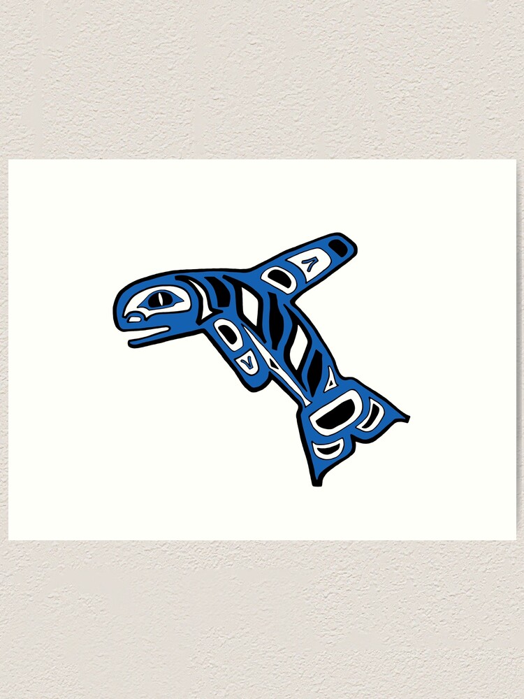"Native American Indian Haida Style Orca The Killer Whale Drawing" Art ...