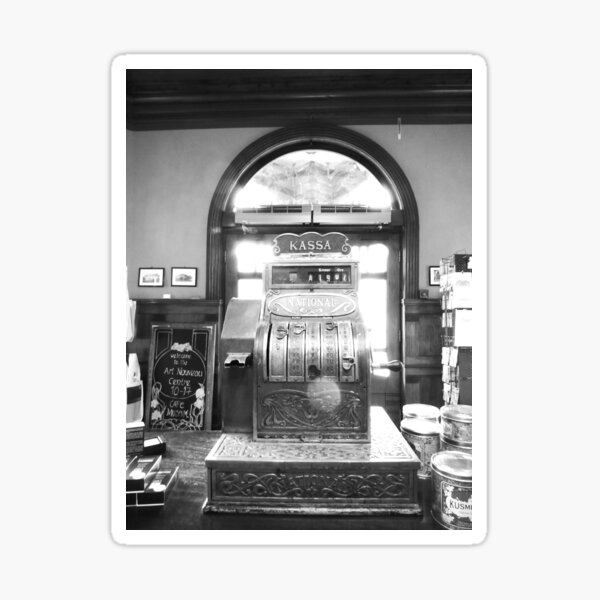 "Art Nouveau Cash Register" Sticker for Sale by bigsheep | Redbubble