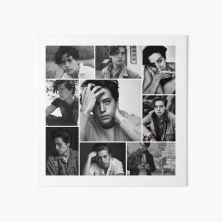 "Cole sprouse Black and white" Art Board Print by ouatisworld | Redbubble
