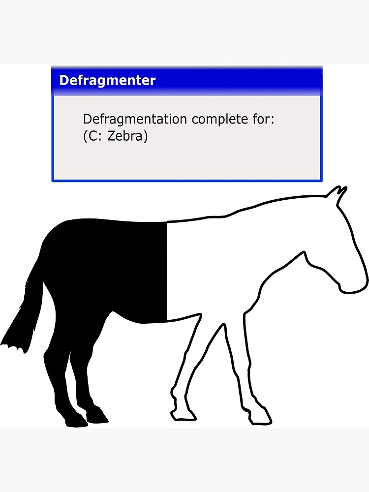 "Zebra defragmented" Poster by fetti | Redbubble