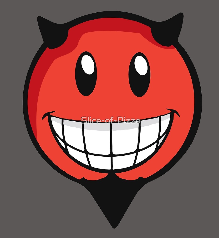 "Devilish Smiley" by Slice-of-Pizzo | Redbubble