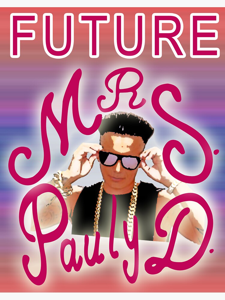 "future mrs. pauly d color" Sticker for Sale by resmarted | Redbubble