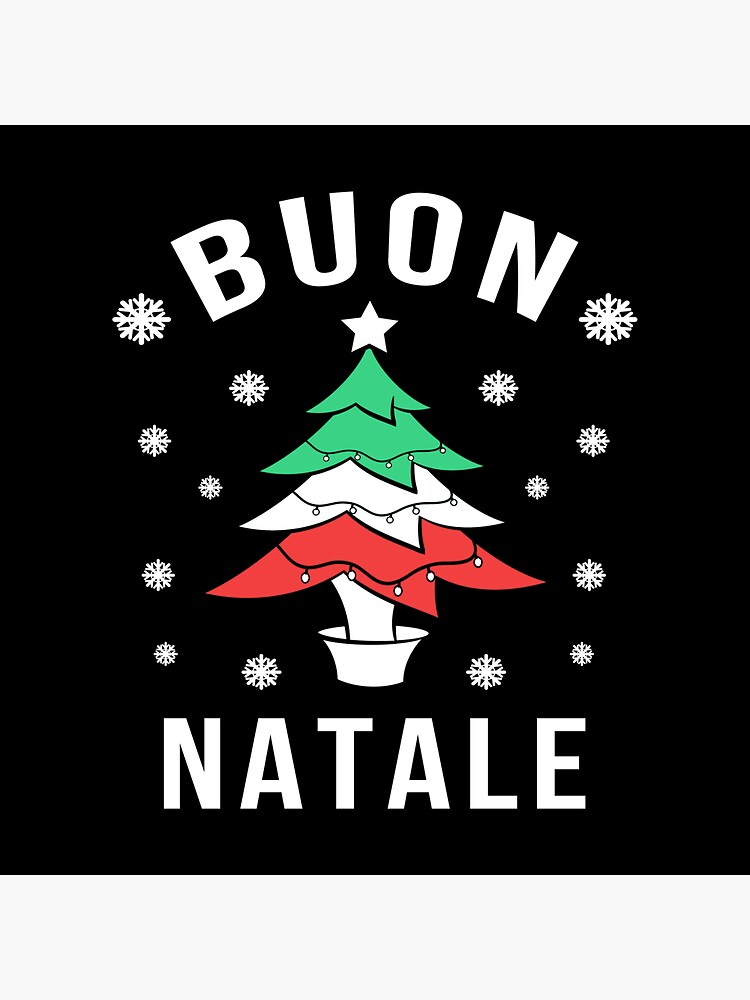 "Buon Natale Italian Flag Tree Christmas" Sticker by DOLCEINDIGO ...