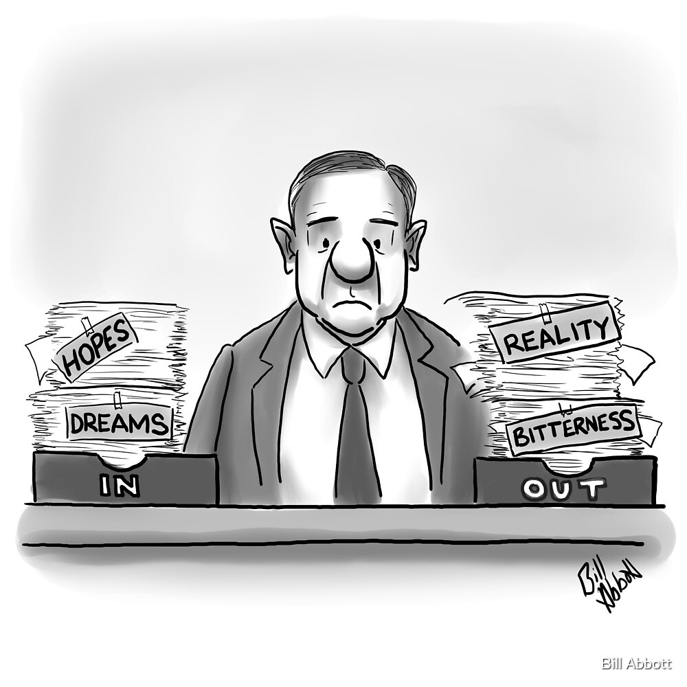 "Funny Percenters Work Retirement Cartoon" by Bill Abbott | Redbubble