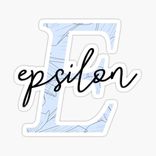 "Epsilon" Sticker for Sale by LazyFace | Redbubble