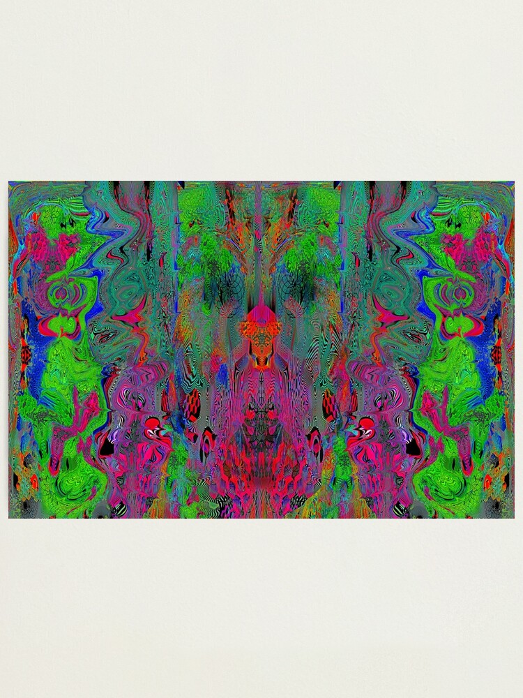 "Garish Hidden Clown (Trippy Psychedelic Poster)" Photographic Print by ...