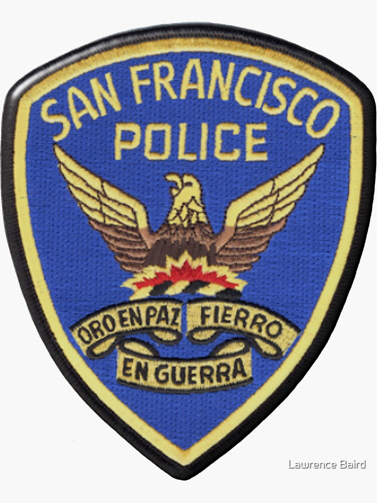 "SFPD" Sticker for Sale by Lawrence Baird | Redbubble