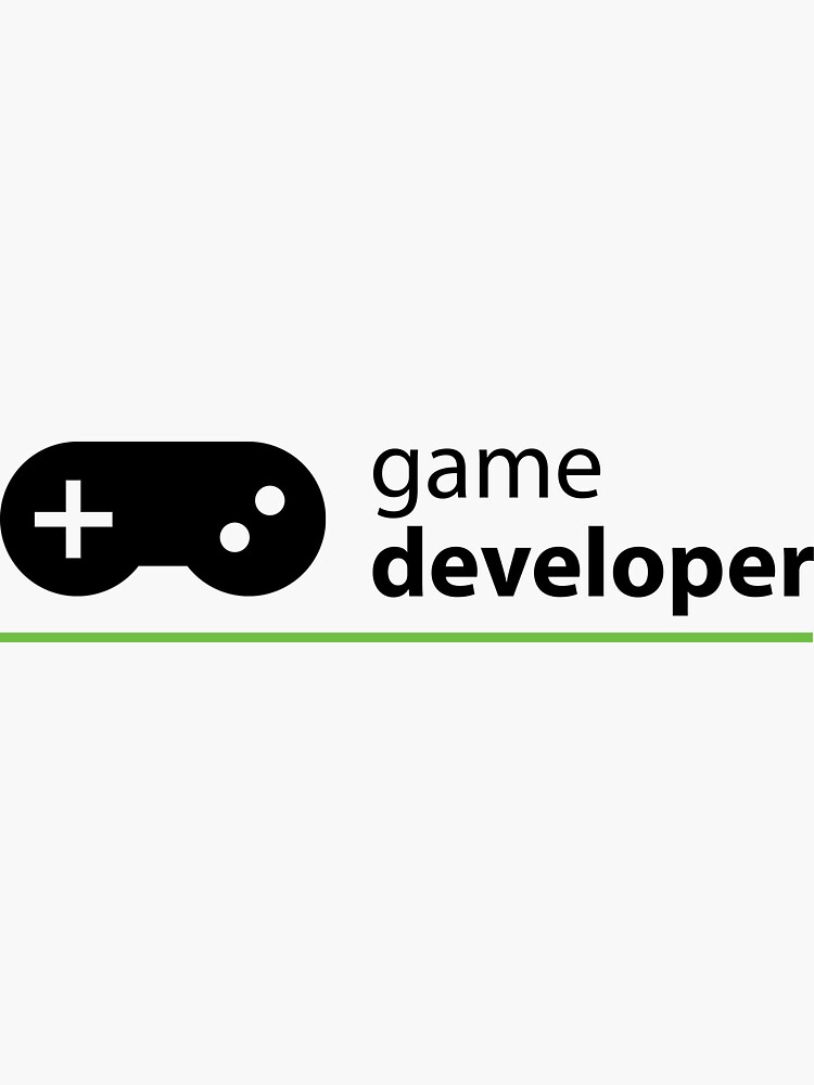 "Game Developer" Sticker for Sale by Evelyus | Redbubble