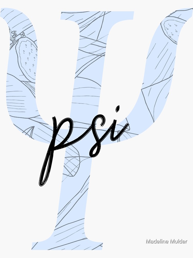 "psi" Sticker for Sale by LazyFace | Redbubble