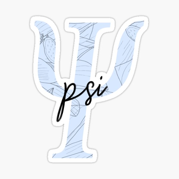 "psi" Sticker for Sale by LazyFace | Redbubble