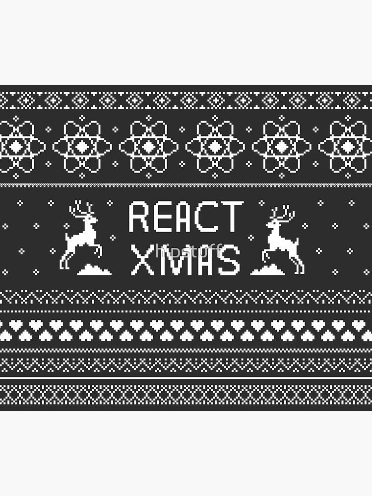 "React Xmas Winter Pattern" Art Print for Sale by hipstuff | Redbubble
