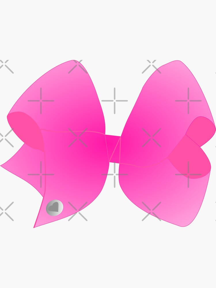"Big Cute Pink Bow " Sticker by jpjournals | Redbubble