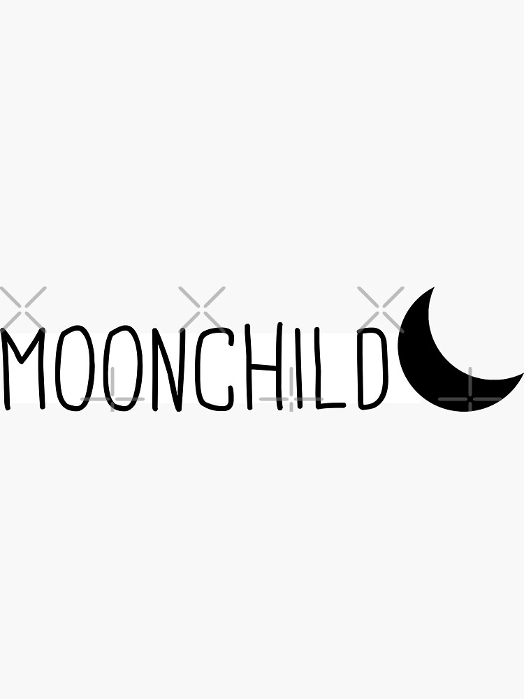 "Moon Child" Sticker for Sale by CammiRay | Redbubble