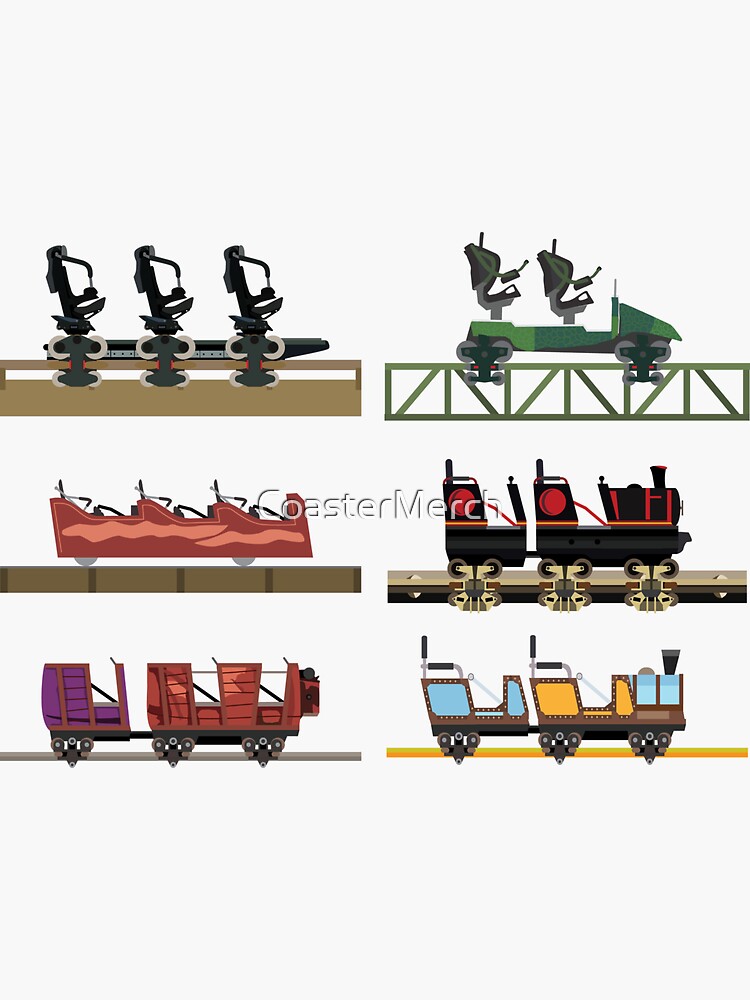 "Liseberg Coaster Cars Design" Sticker for Sale by CoasterMerch | Redbubble