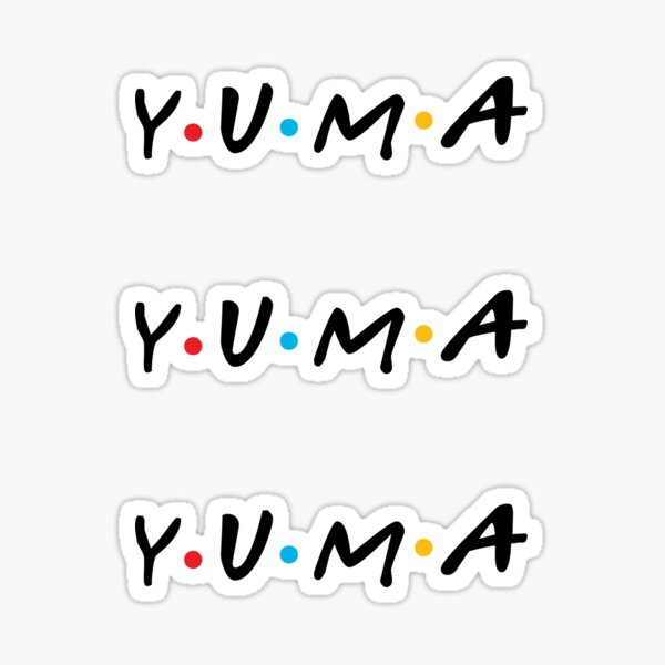 "Yuma" Sticker for Sale by haztx | Redbubble