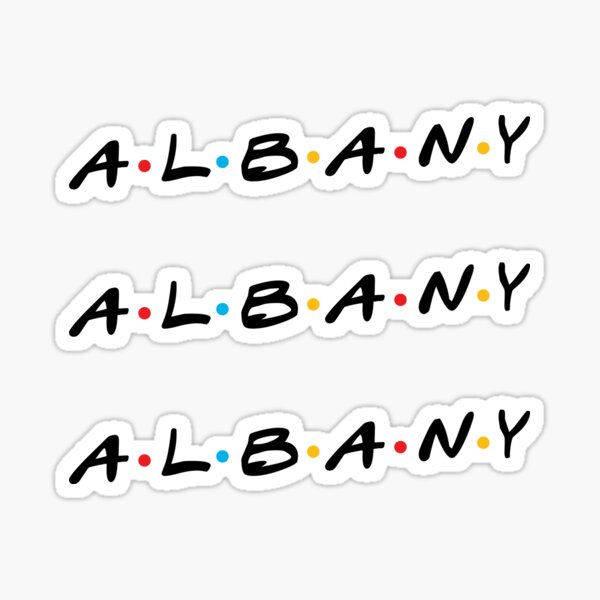 "Albany" Sticker for Sale by haztx | Redbubble