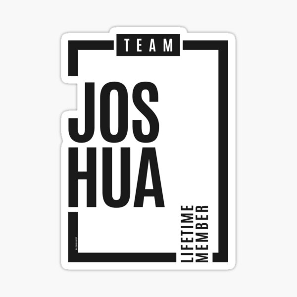 "Name Joshua" Sticker for Sale by cidolopez | Redbubble
