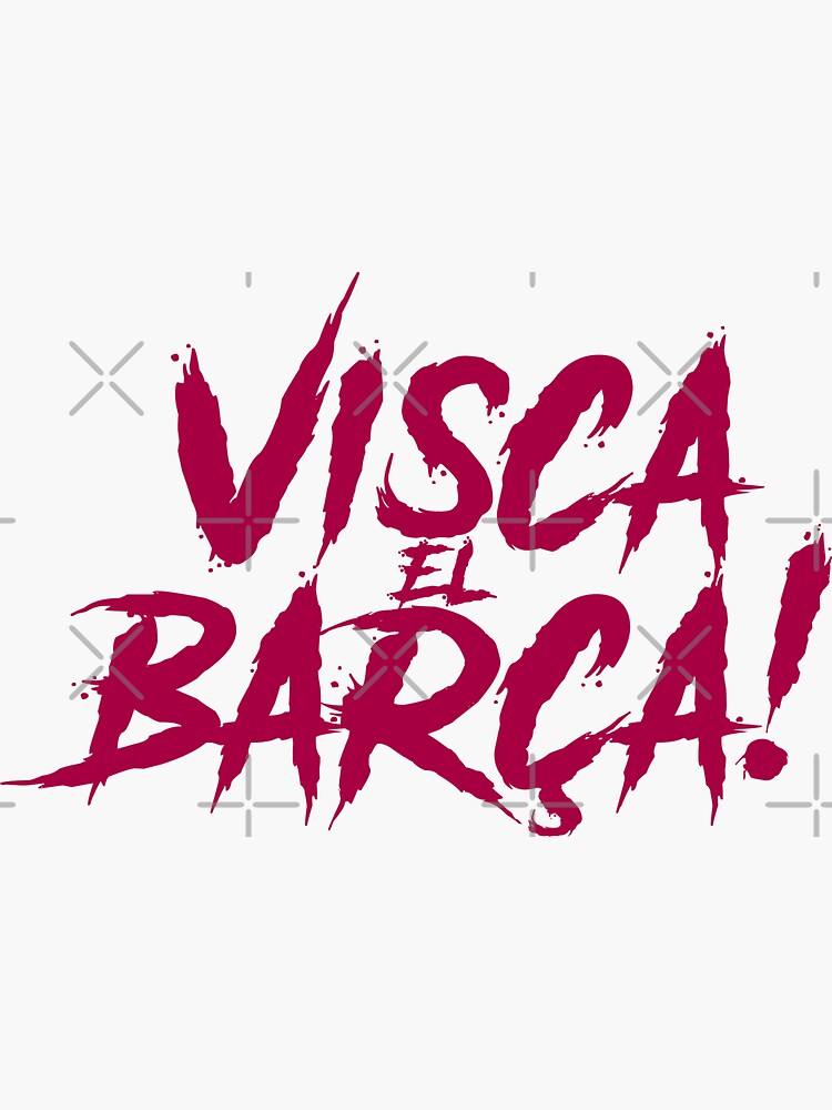 "Visca el Barca" Sticker for Sale by opastran | Redbubble