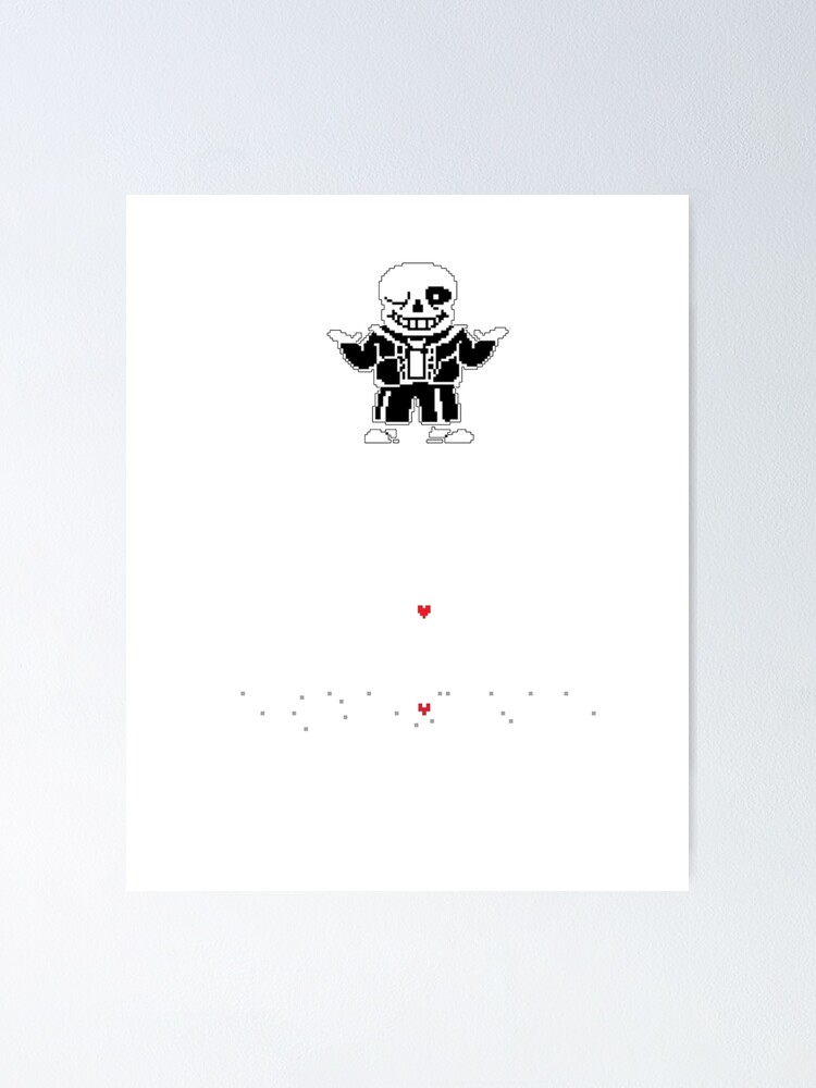 "Sans Undertale" Poster for Sale by Undermemes | Redbubble