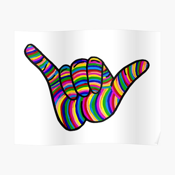 "Shaka" Poster for Sale by Corey-Paige | Redbubble