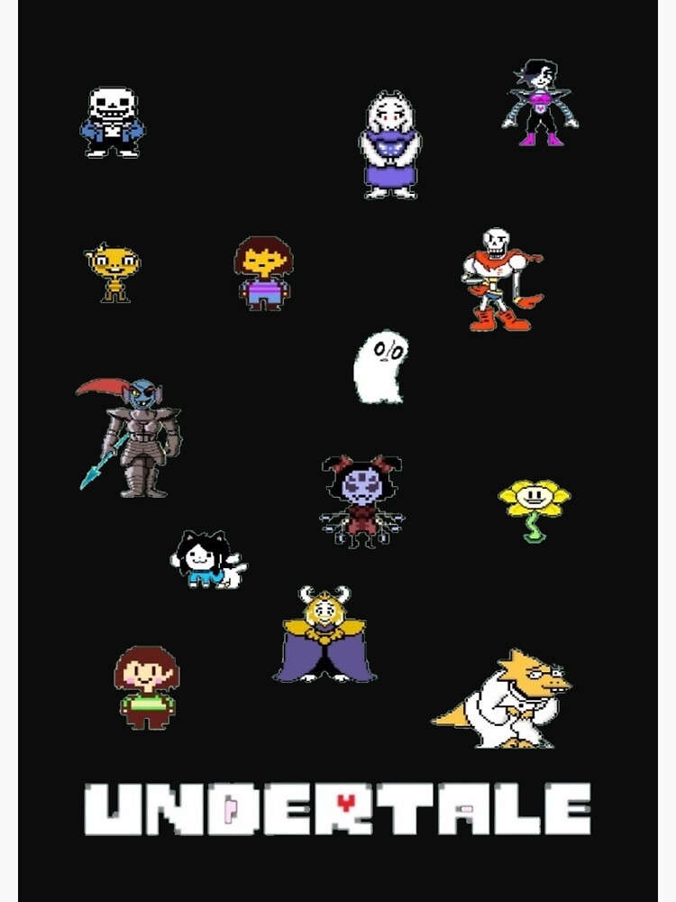 Undertale Characters Print Premium Matte Vertical Poster