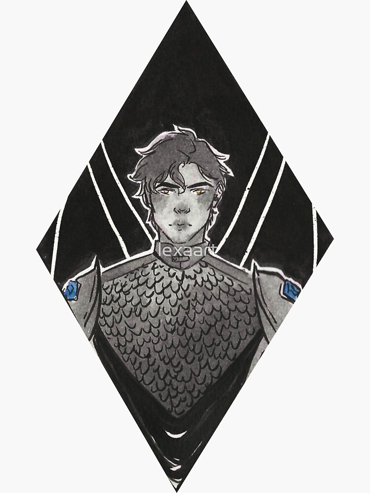 "Azriel " Sticker for Sale by lexaart | Redbubble