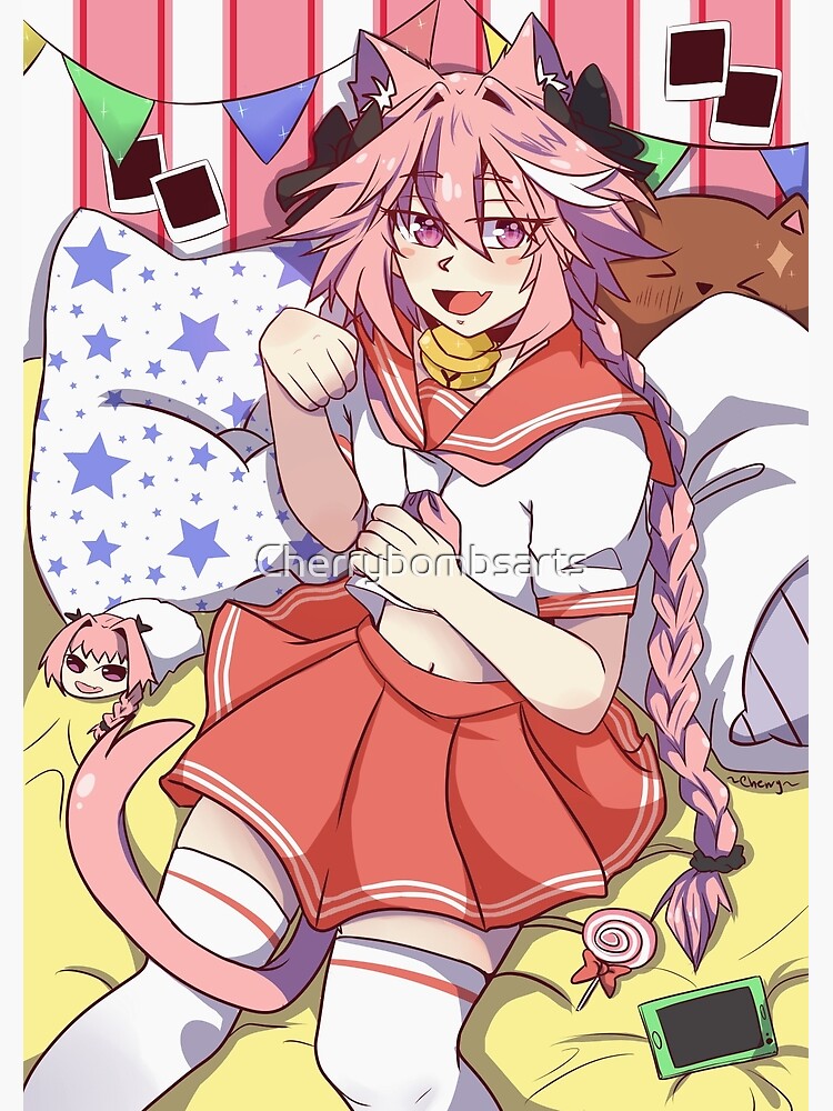 "Astolfo" Poster for Sale by Cherrybombsarts | Redbubble