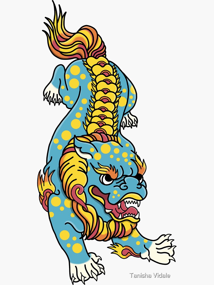 "Foo Dog" Sticker for Sale by tvidale | Redbubble