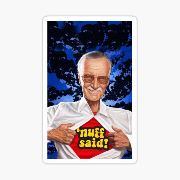 "NUFF SAID!" Sticker for Sale by kabul-ompong | Redbubble