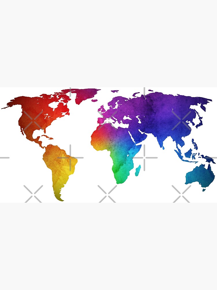 Rainbow World Map