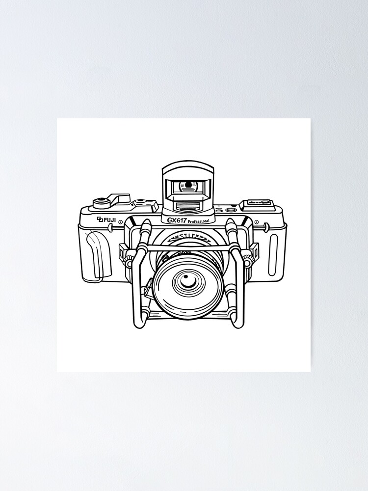 "Fuji Camera" Poster by WhileIWonder | Redbubble