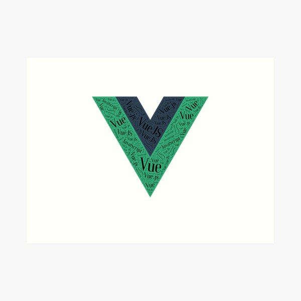 Vue Js Vuejs Javascript Framework Art Print For Sale By Vladocar Redbubble